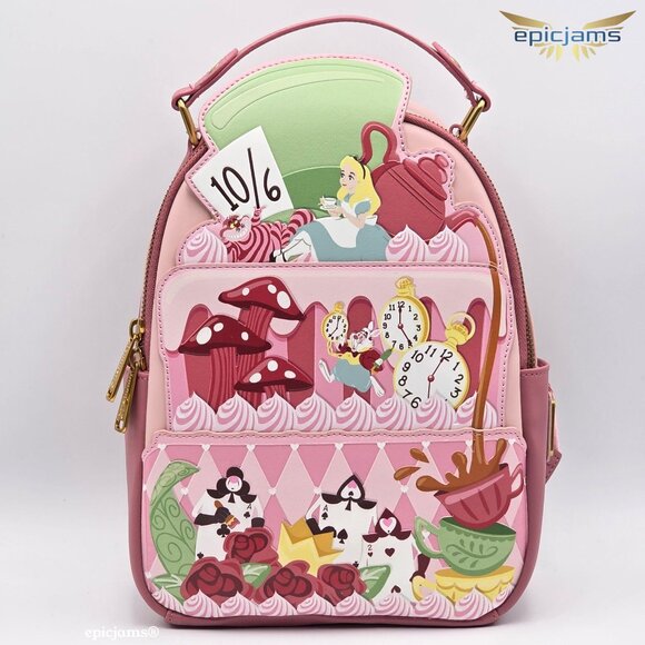 Loungefly | Bags | Loungefly Disney Alice In Wonderland Tea Cake Mini ...